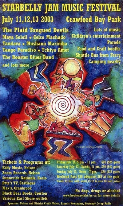Posters Through The Years | Starbelly Jam Music Festival